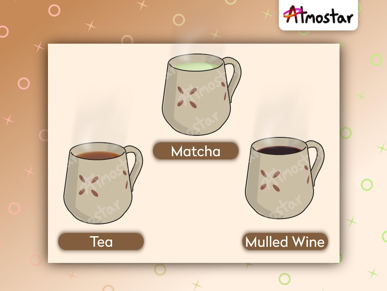 Animated Coffee Cup Stream Overlay: Hot Café Drink Vtuber Asset (webm ...