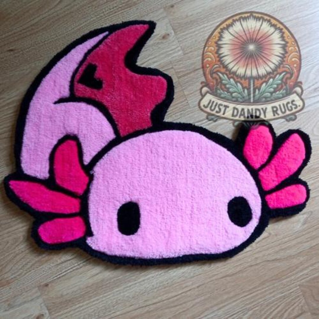 Little Miss Axolotl Rug - Etsy