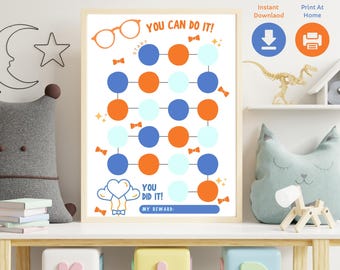 Rewards Chart Printable for Kids / Behavior Chart / Daily Task Chart ...