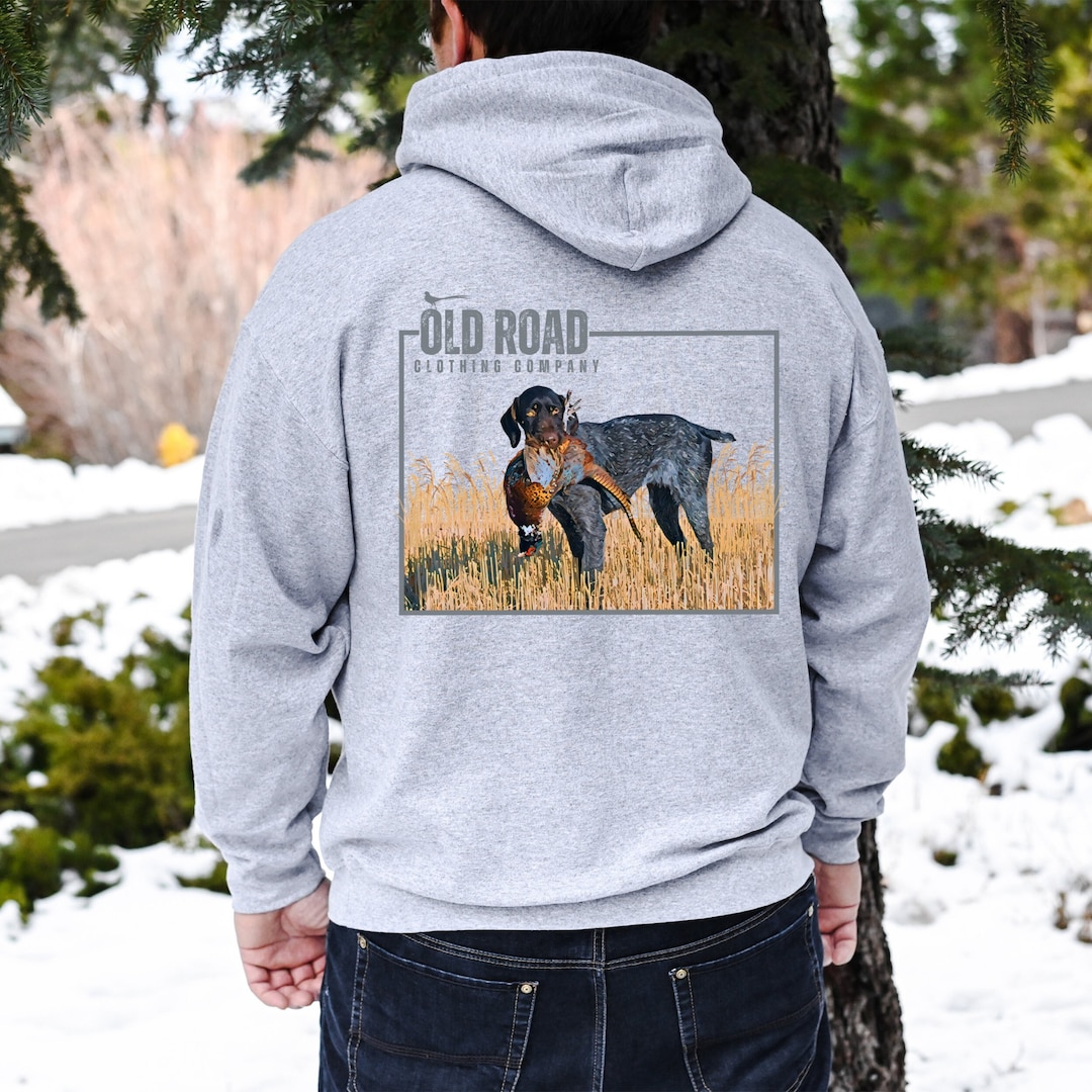 GSP Holding Pheasant Hoodie| Pheasant Hunting German Shorthaired ...