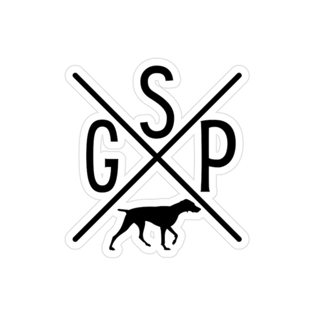 GSP Cross Sticker | Vinyl Decal | German Shorthaired Pointer | X | GSP ...