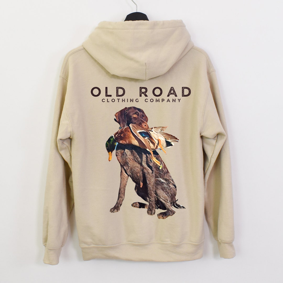 GWP Hoodie | German Wirehaired Pointer | Mens Bird Hunting Hoodie ...