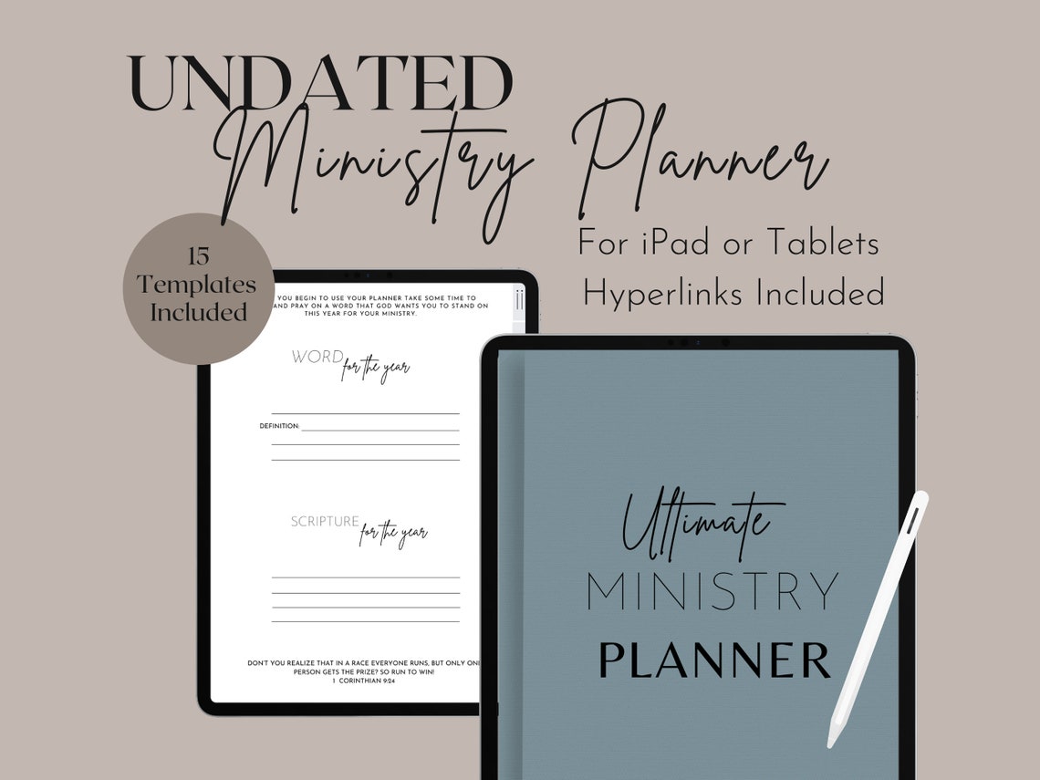 Christian Digital Ultimate Ministry Planner| Church Planner | Ministry ...