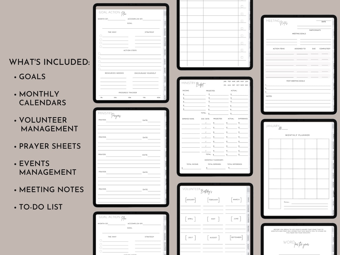 Christian Digital Ultimate Ministry Planner| Church Planner | Ministry ...