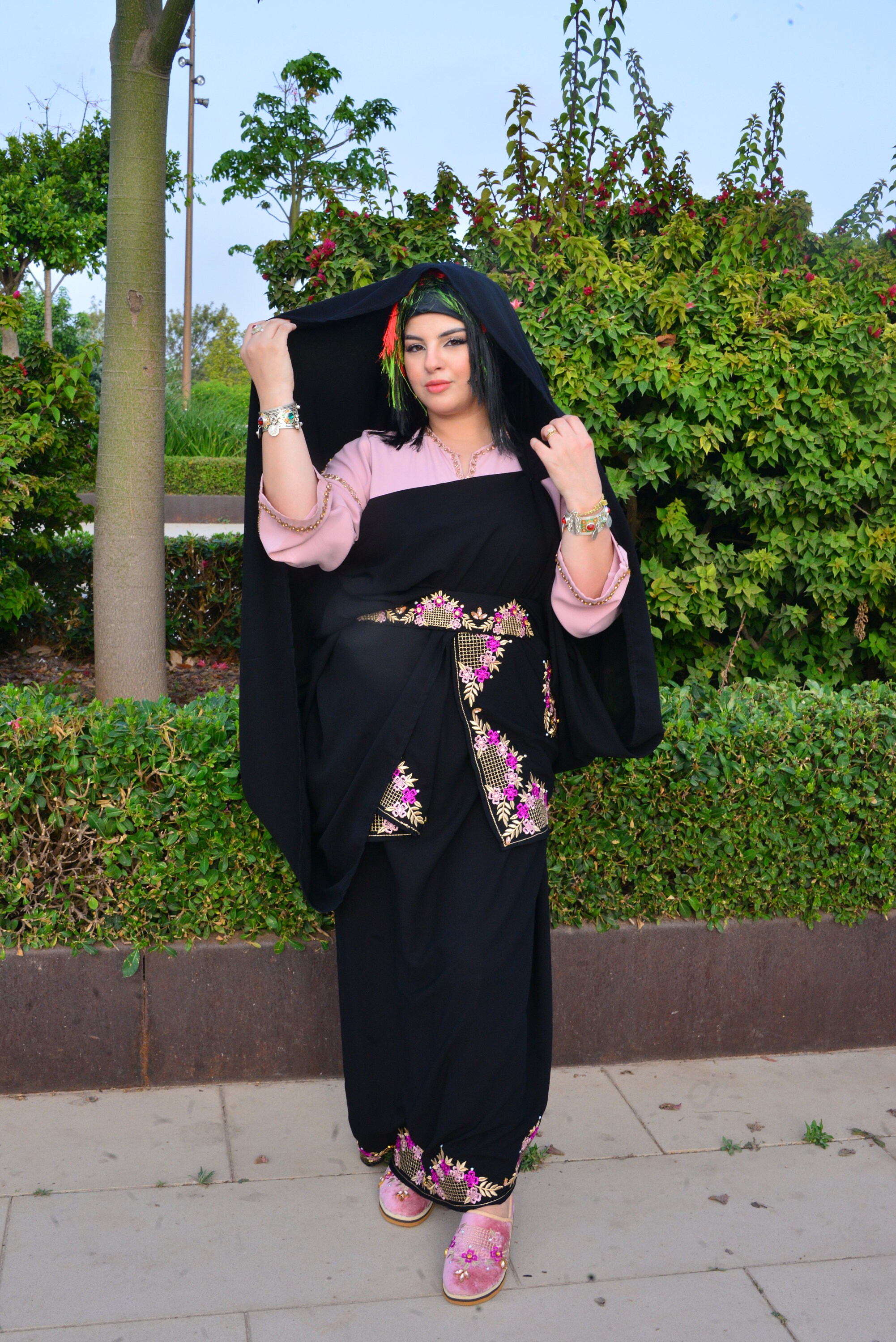 AMAZIGH MELHFA, Cultural Berber Robe, Moroccan Melhfa, Tamlhaft Robe ...