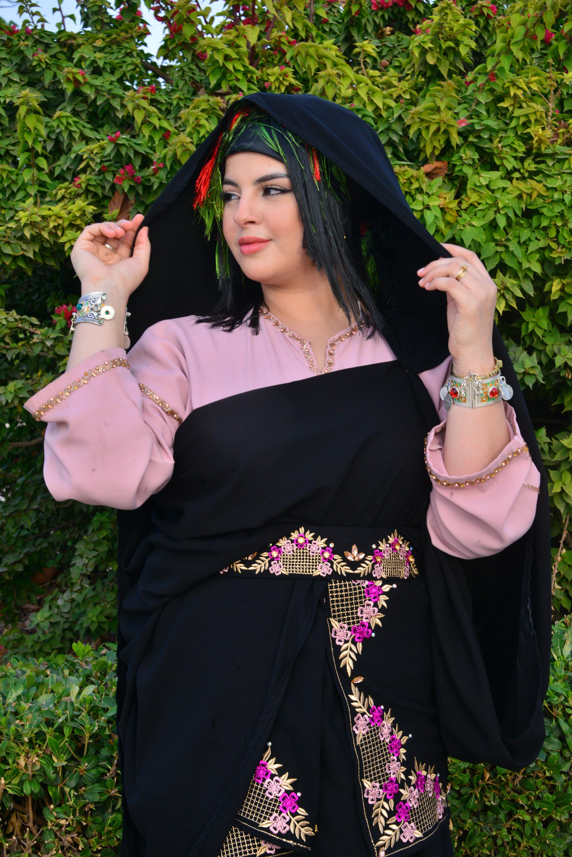 AMAZIGH MELHFA, Cultural Berber Robe, Moroccan Melhfa, Tamlhaft Robe ...
