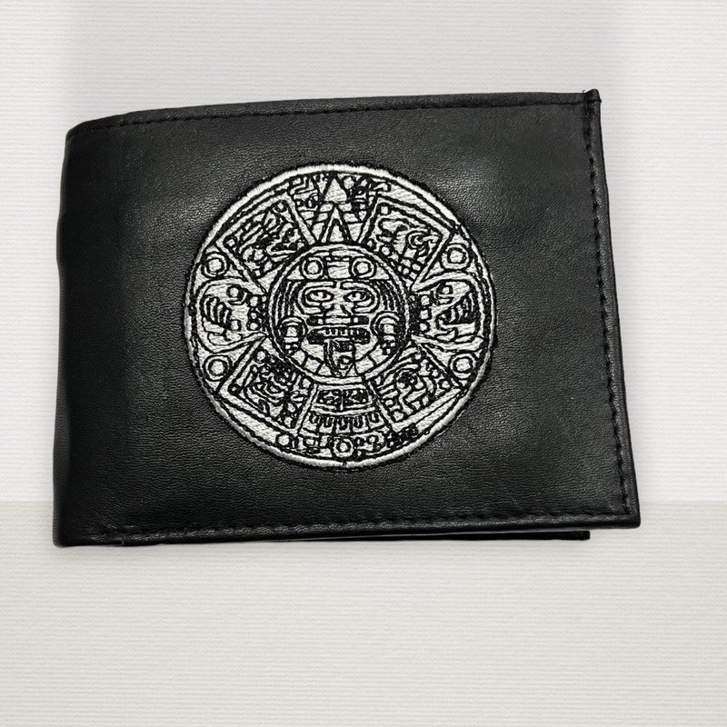 Aztec Leather Wallet Men - Etsy