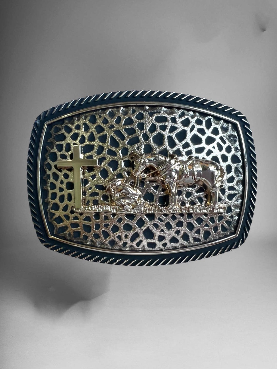 Christian Cowboy Praying Rodeo Western Cowboy Belt Buckle Hebilla ...