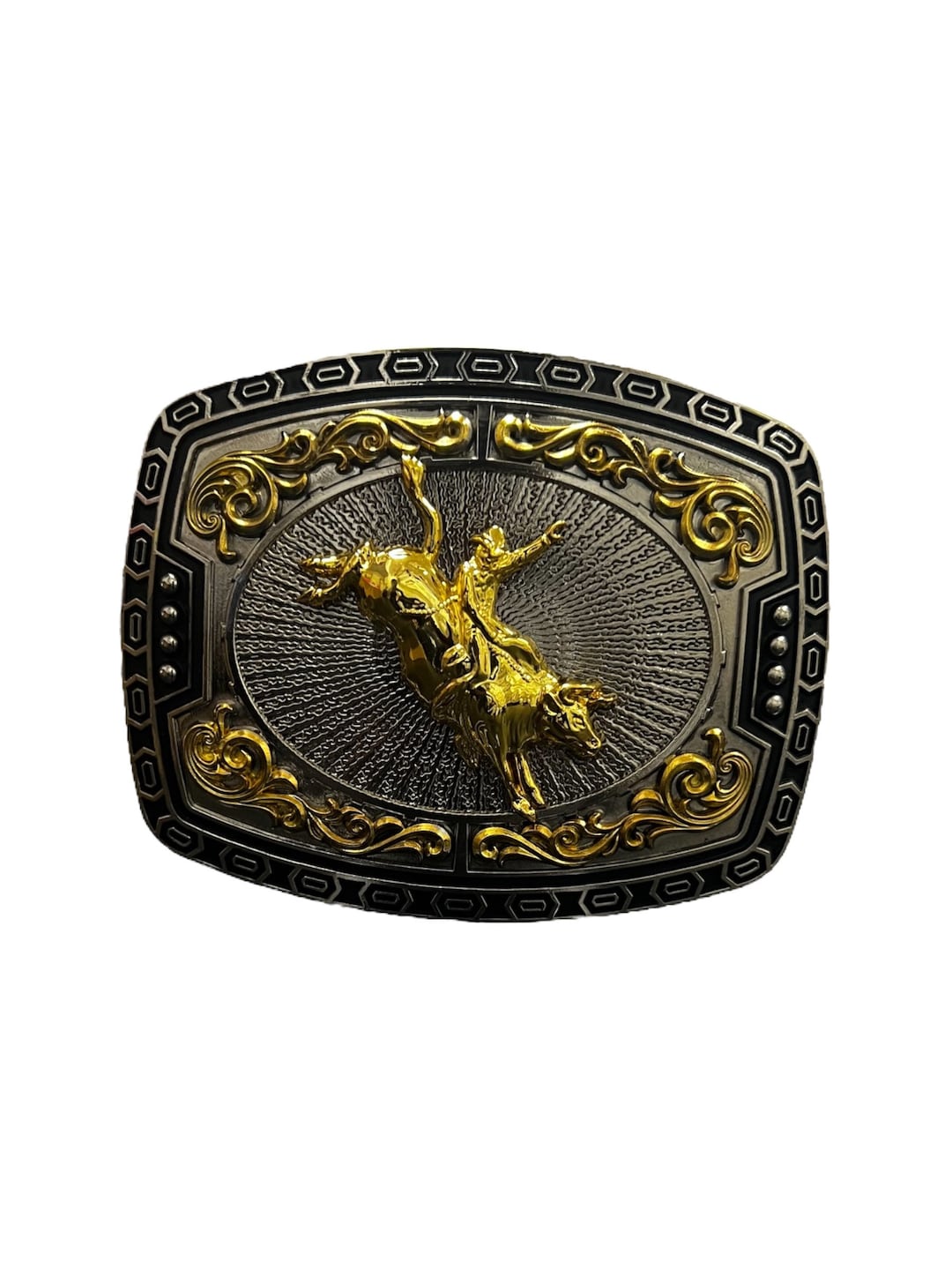 Rodeo Bull Rider Western Cowboy Belt Buckle Hebilla Vaquero Rodeo ...