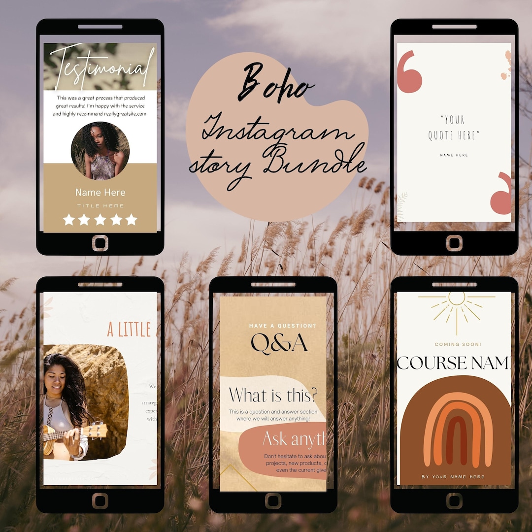 Instagram Story Template, Social Media Template, Instagram Highlight ...