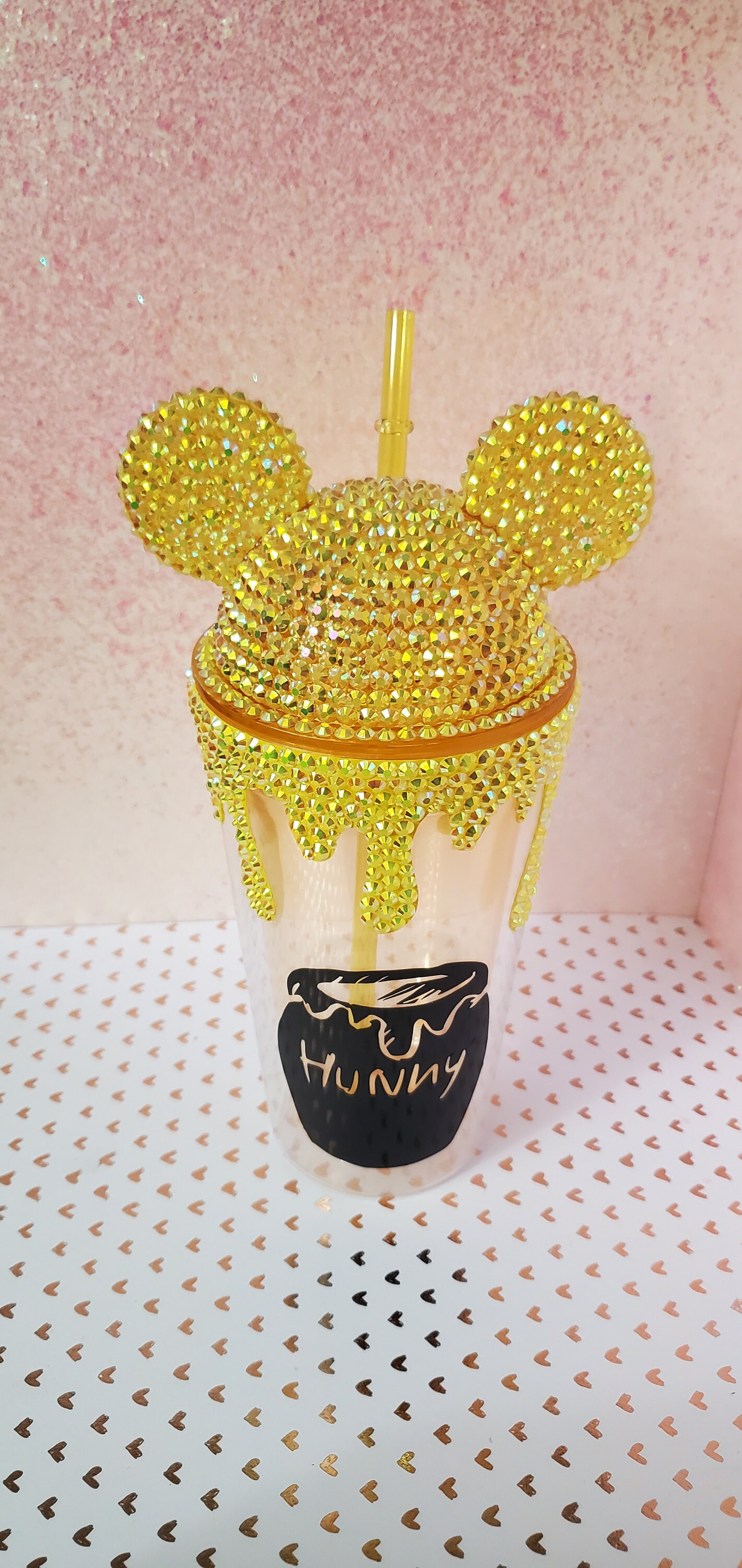 Hunny Winnie the Pooh Inspired Drip Bling Tumbler | Pooh Bear Themed ...