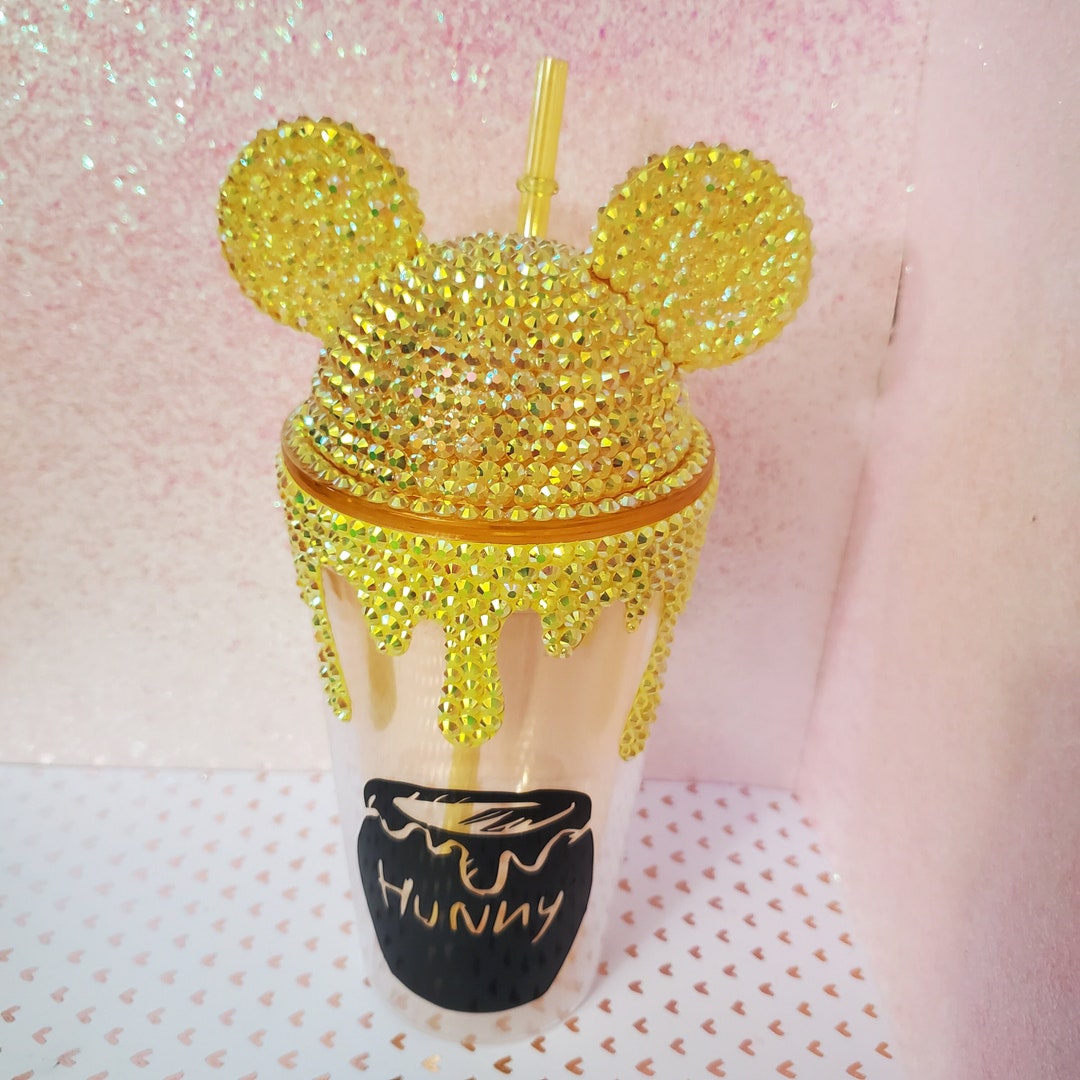 Hunny Winnie the Pooh Inspired Drip Bling Tumbler | Pooh Bear Themed ...
