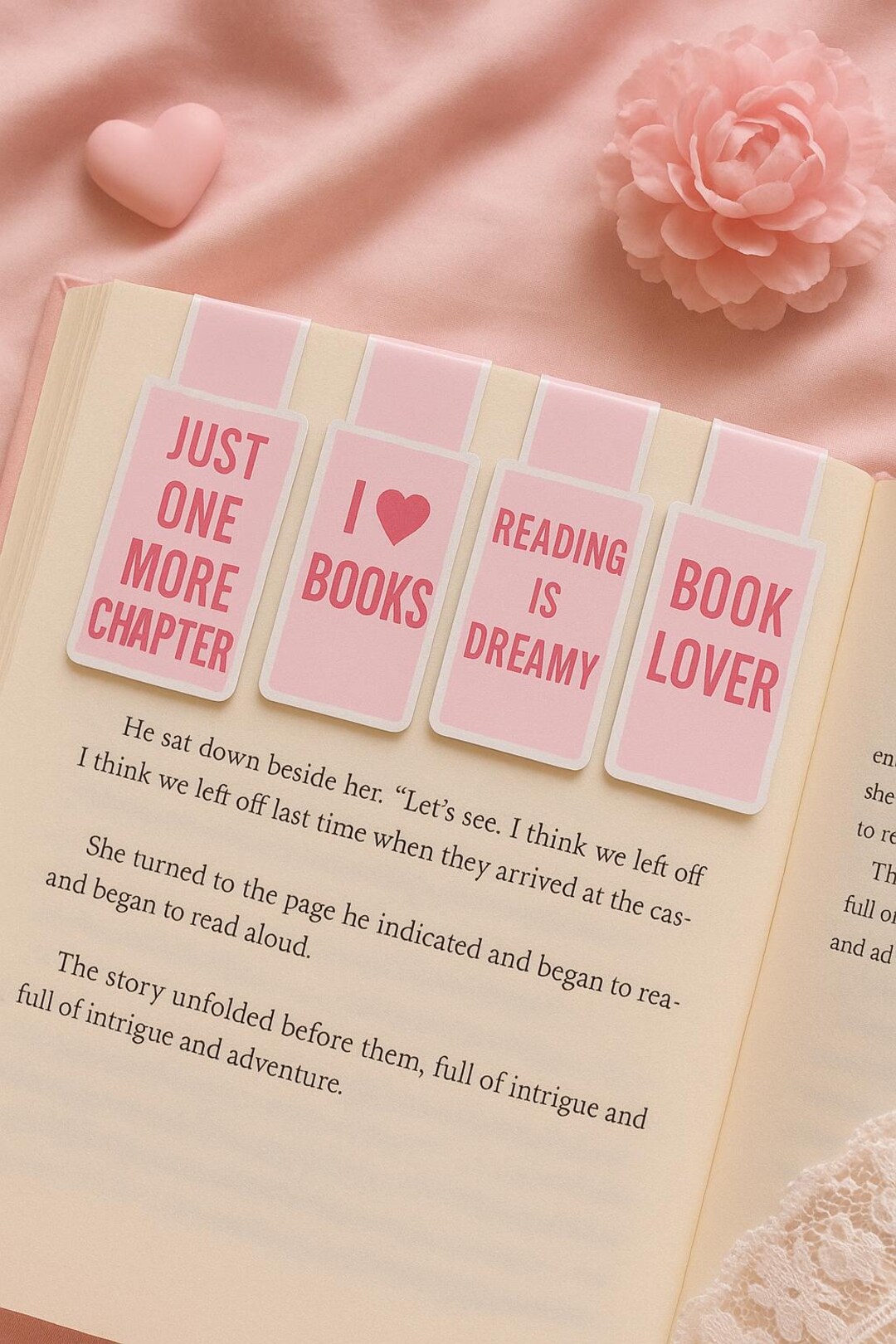 Magnetic Bookmarks – Set of 4 Cute Pink Girly Designs - Etsy
