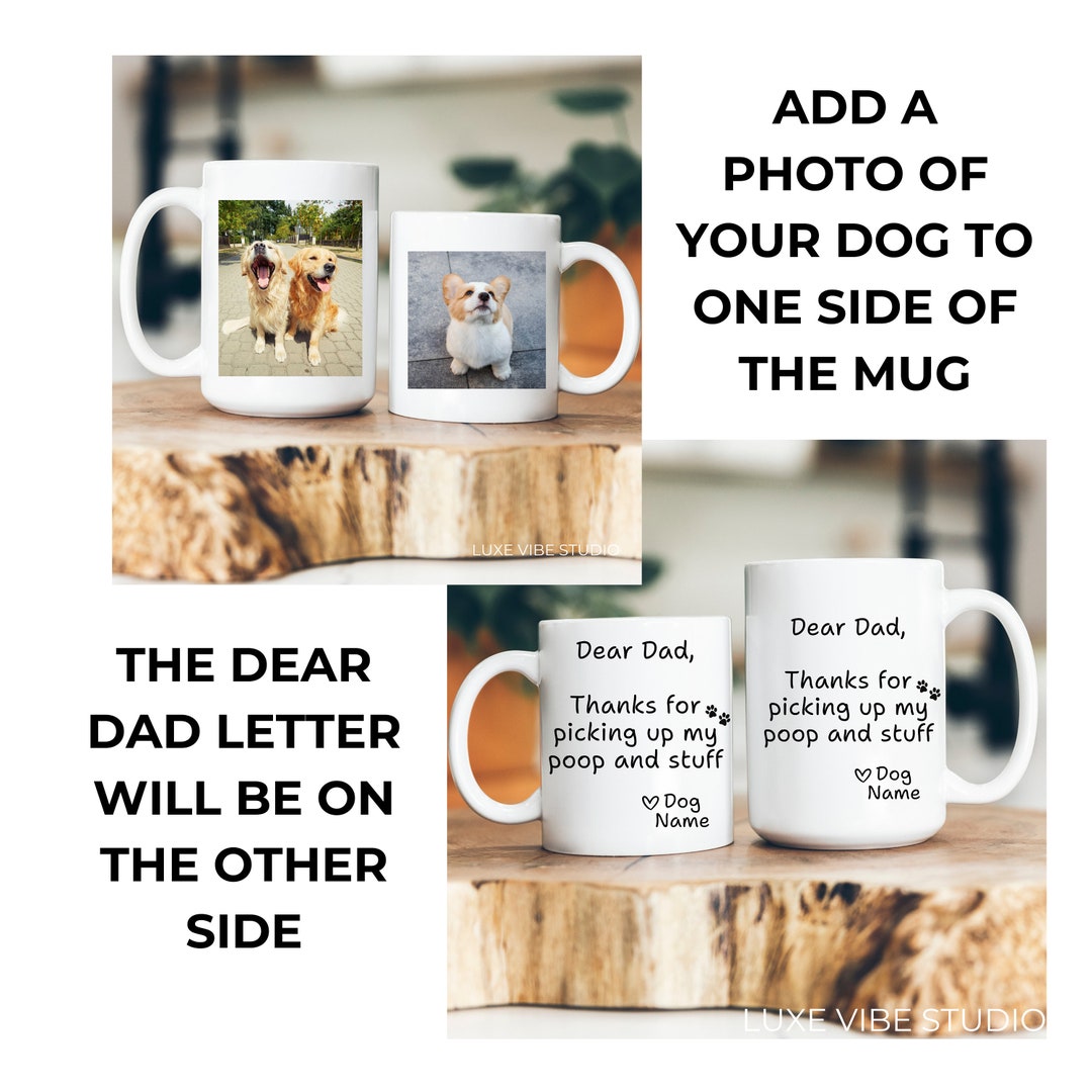 Personalized Dog Dad Mug Dog Photo for Dad Gift From Pet Mug Funny ...