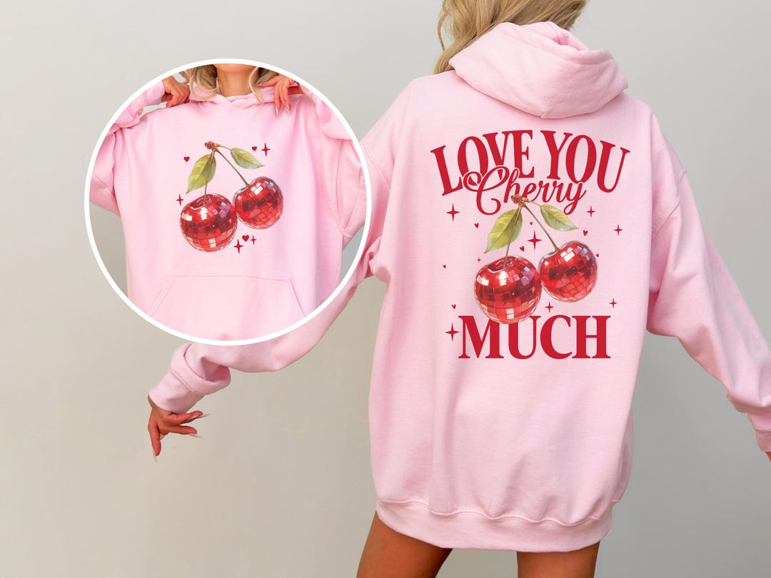Y2K Cherry Hoodie Valentines Day Gift for Her Girlfriend Gift Y2K Disco ...
