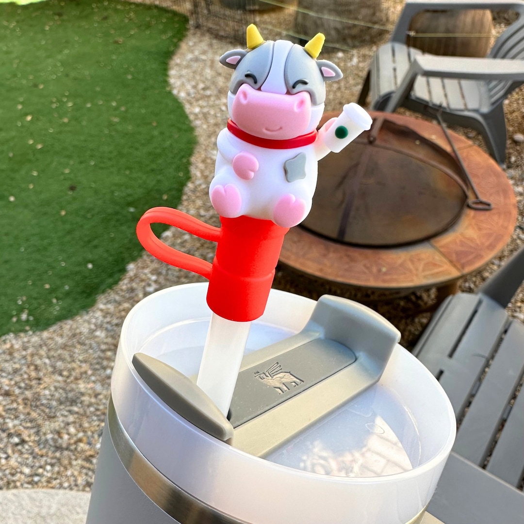 Straw Topper Tumbler Stanley Silicone Cover Topper Drink Cover for ...