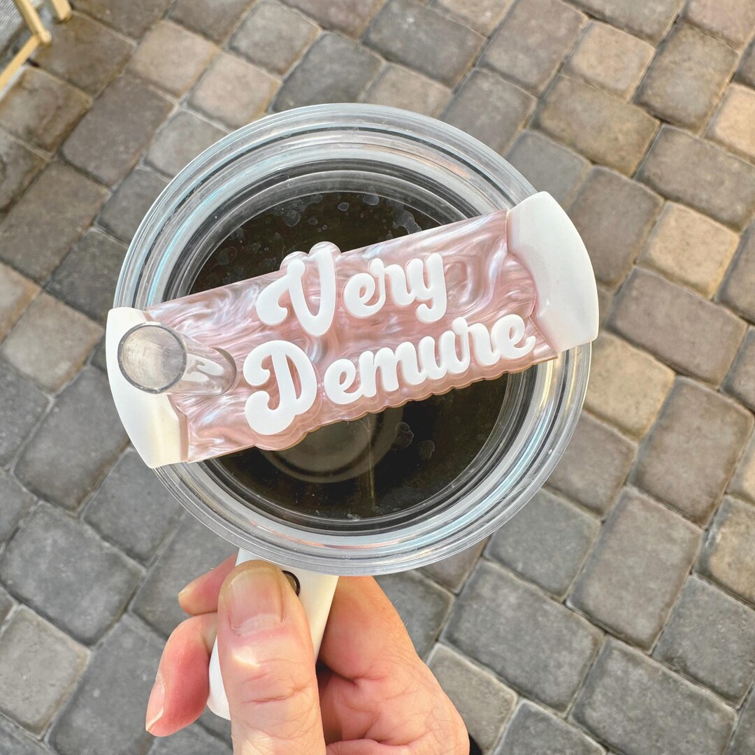 Very Demure Tumbler Name Plate Tik Tok Demure Stanley Name Plate ...