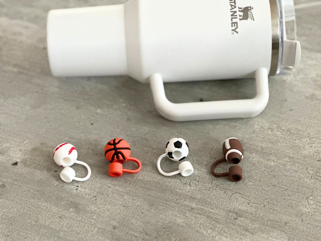 Stanley Straw Topper Sports Stanley Tumbler Straw Protector Football ...