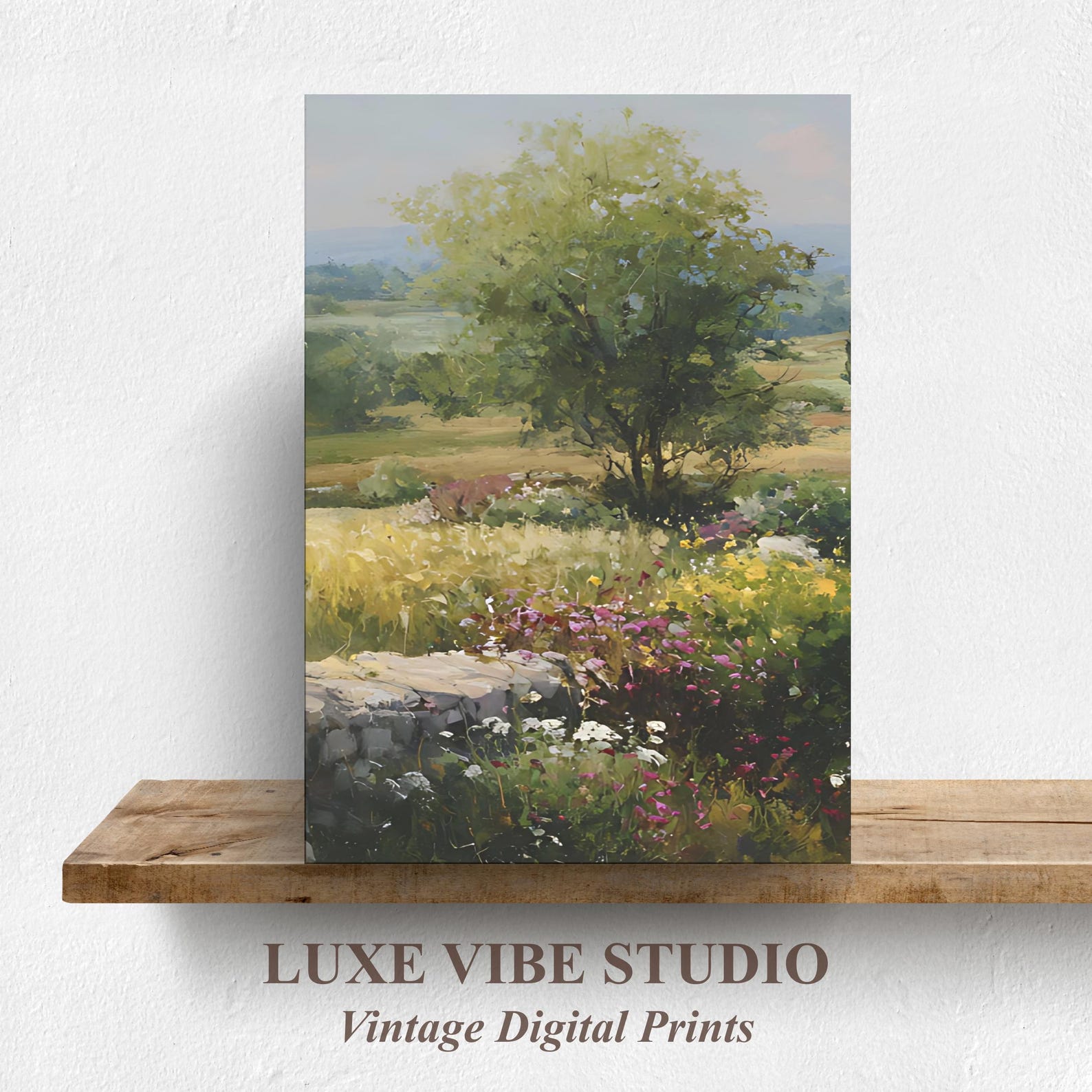 Rustic Countryside Triptych Wall Art, Set of 3 Pieces, Pastoral ...