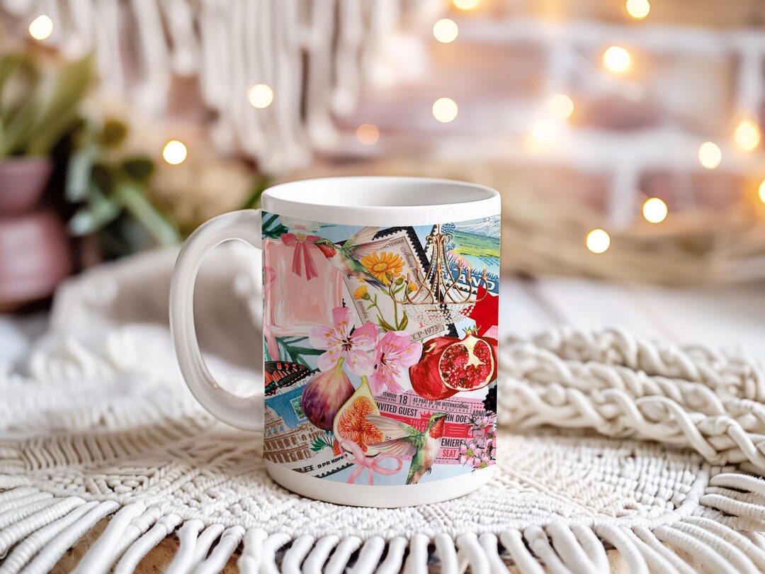 Coquette Collage Coffee Mug Coquette Aesthetic Gift Coffee Cup Girly ...