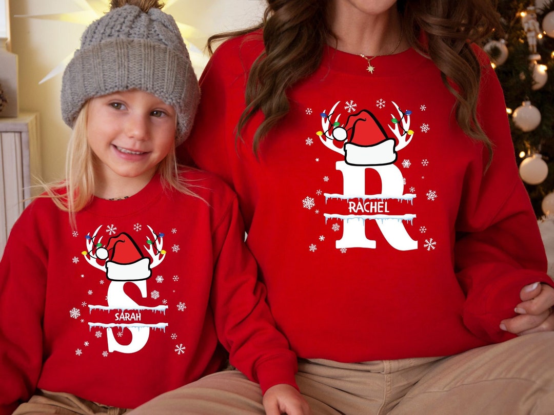 Christmas Name And Letter Monogram Sweatshirts Christmas Etsy christmas-name-and-letter-monogram-sweatshirts-christmas-etsy