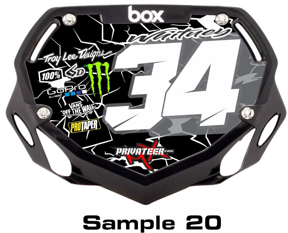 Custom BMX Sticker for BOX Plates - Etsy