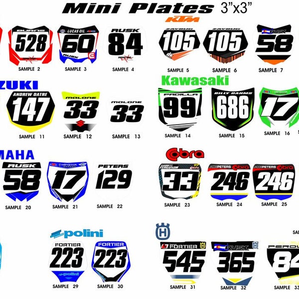 Surron Number Plate - Etsy