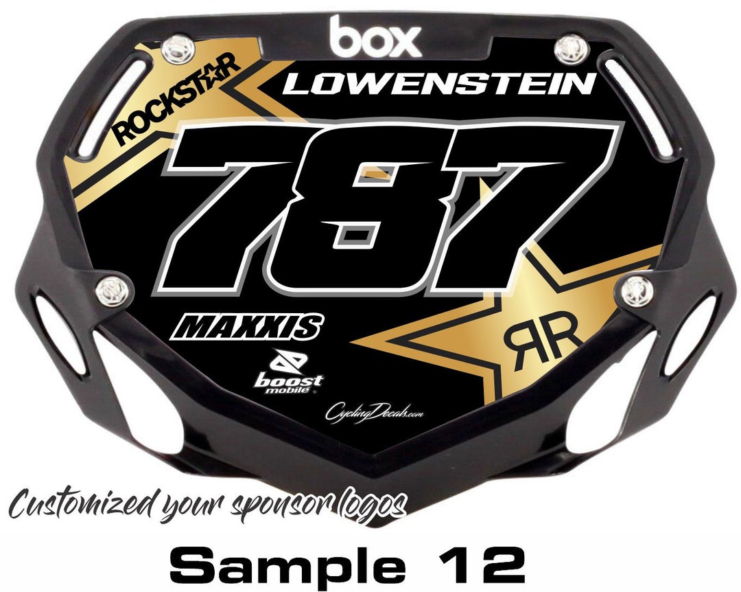 Custom BMX Sticker for BOX Plates - Etsy