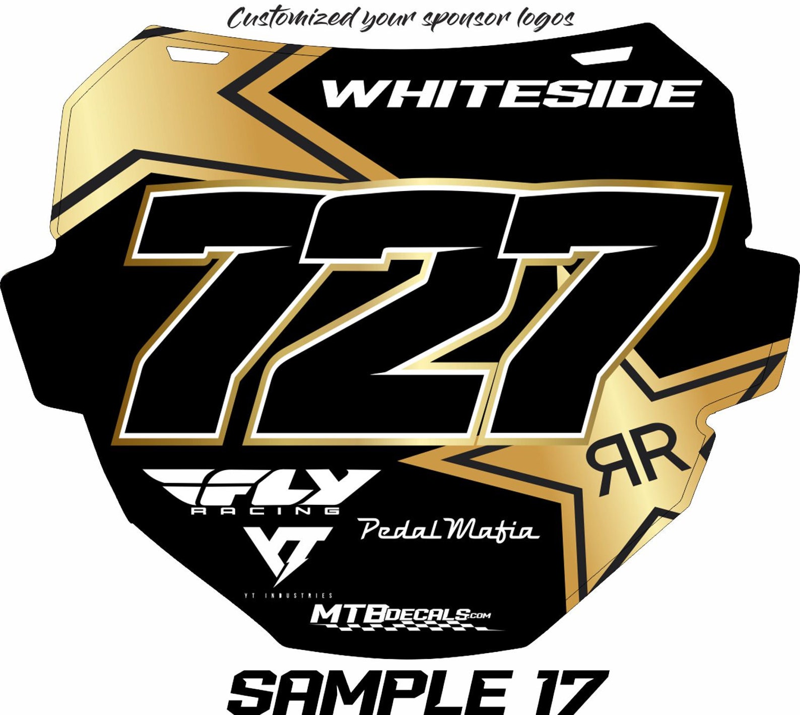 ODI Custom DH Plate Decal / Sticker Kit - Etsy