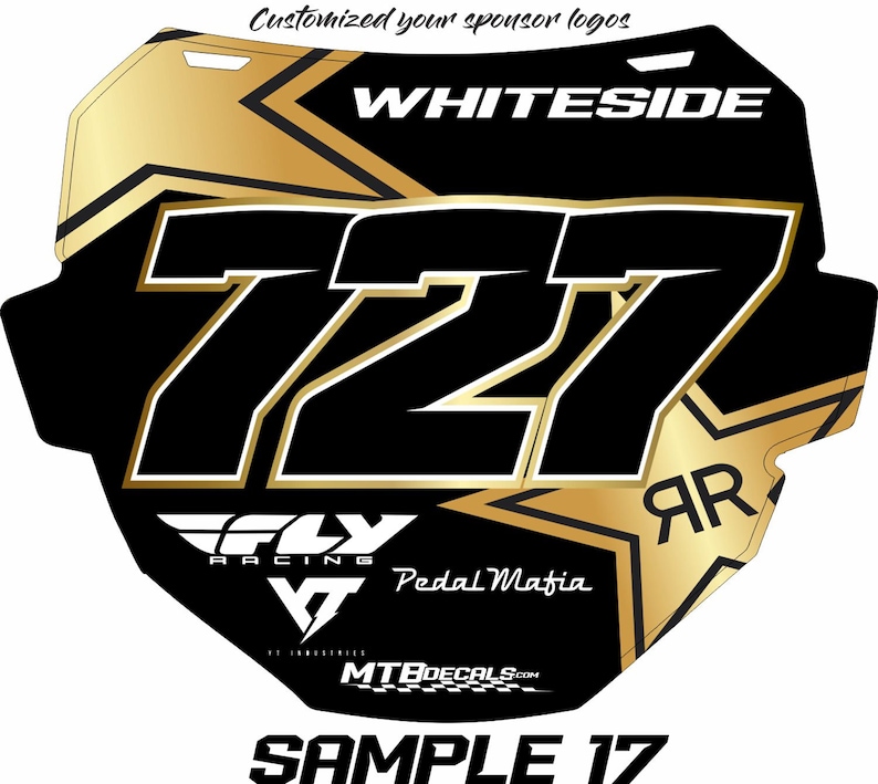 ODI Custom DH Plate Decal / Sticker Kit - Etsy