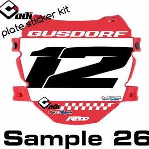 Odi Number Plate Decal - Etsy