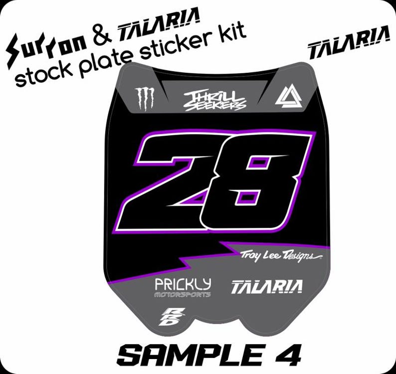 Semi Custom Front Plate Sticker for Surron and Talaria Emoto's - Etsy ...