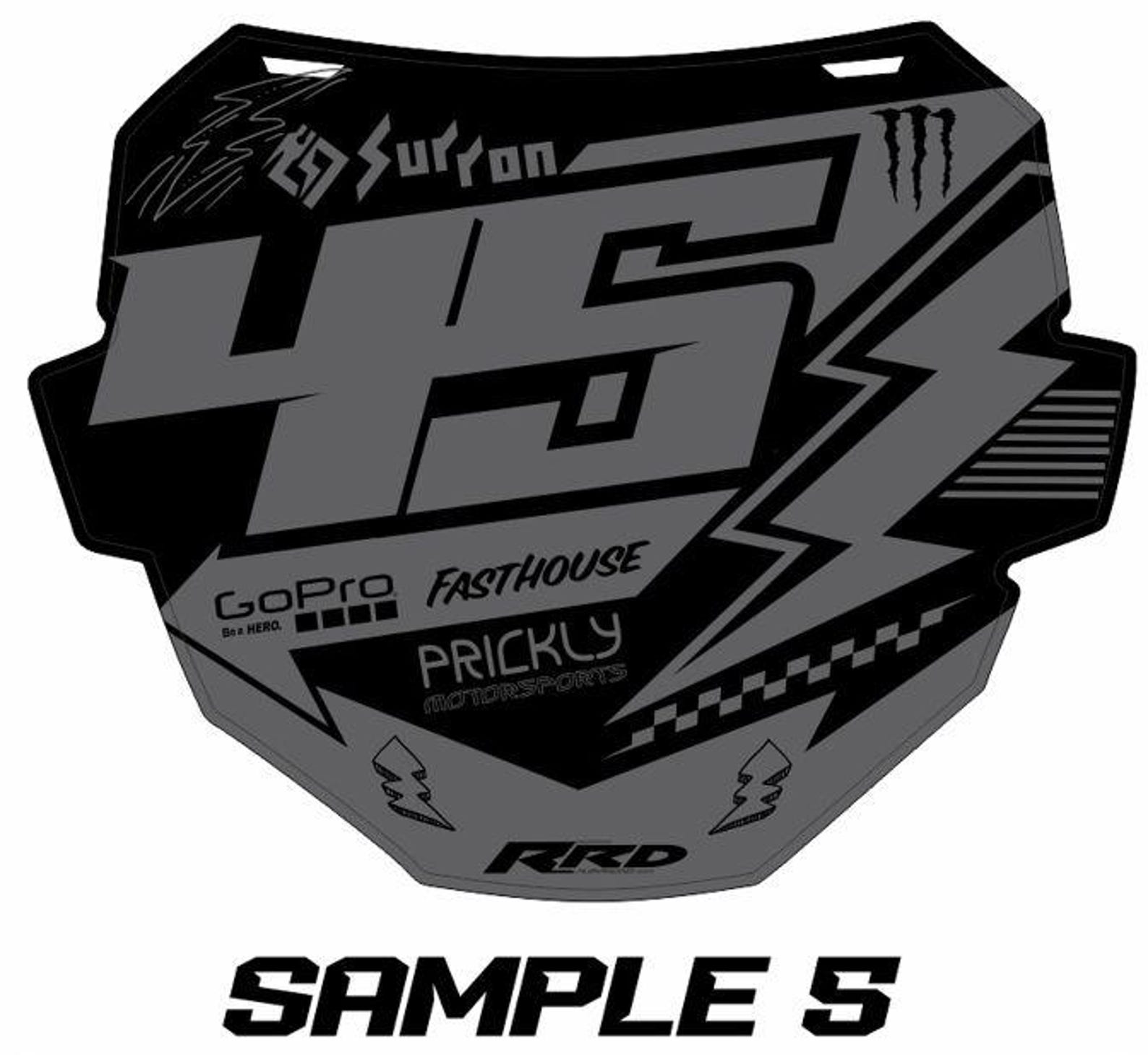 Semi Custom Mountain Bike Front Plate Sticker for ODI Down Hill Plate ...