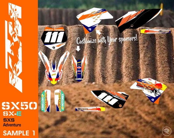 KTM SX50 and EC Full Graphics Kit - Etsy