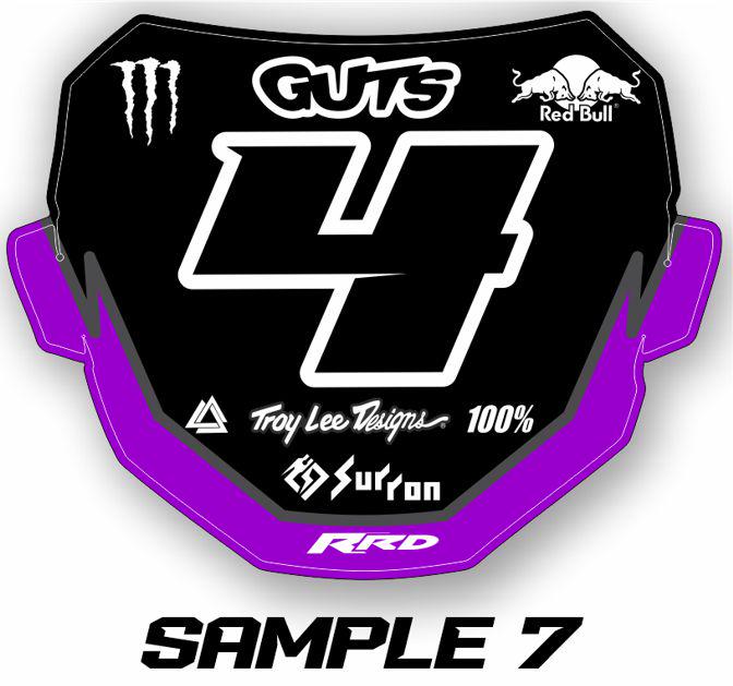 Semi Custom Mountain Bike Front Plate Sticker for ODI Down Hill Plate ...
