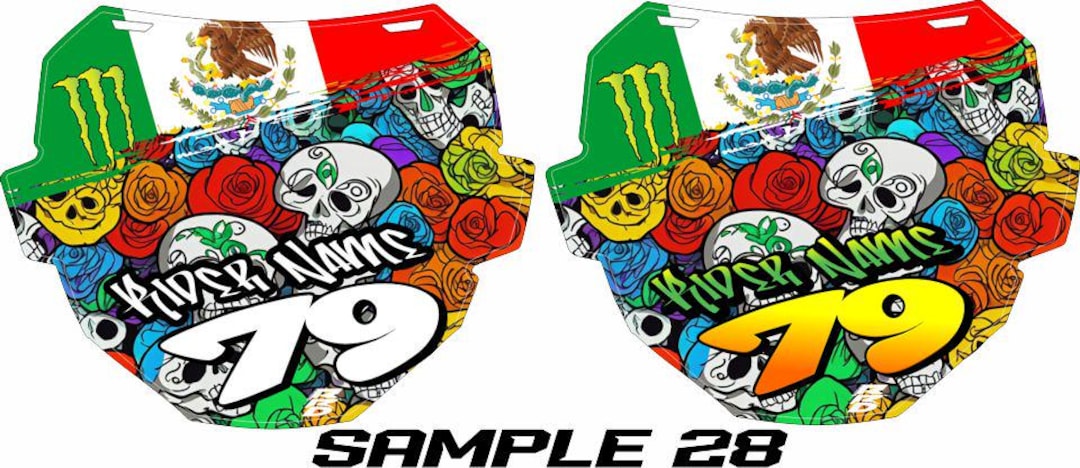 ODI Custom DH MTB Plate Decal / Sticker Kit - Etsy