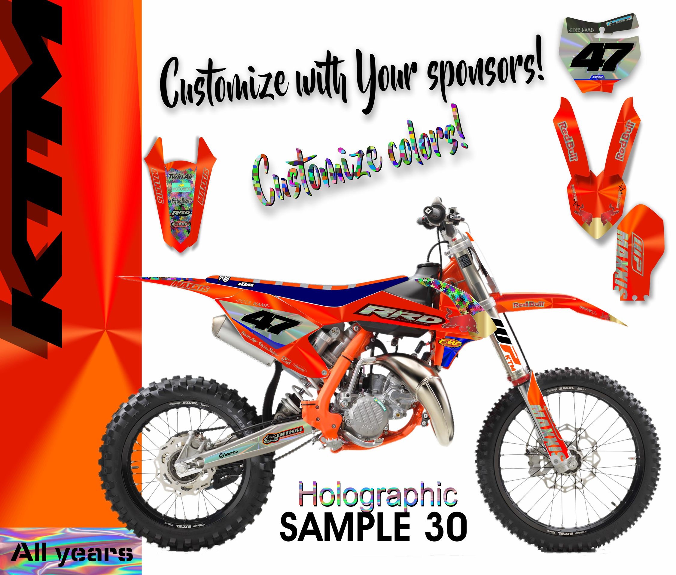 KTM SX85 SX105 Full Kit - Etsy