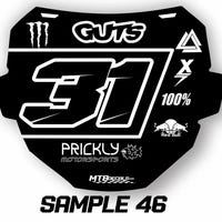 Custom Motocutz Plate Decals - Etsy