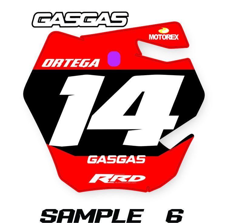 Personalized Mini Motocross Number Plate Decals - 12 Count - Etsy
