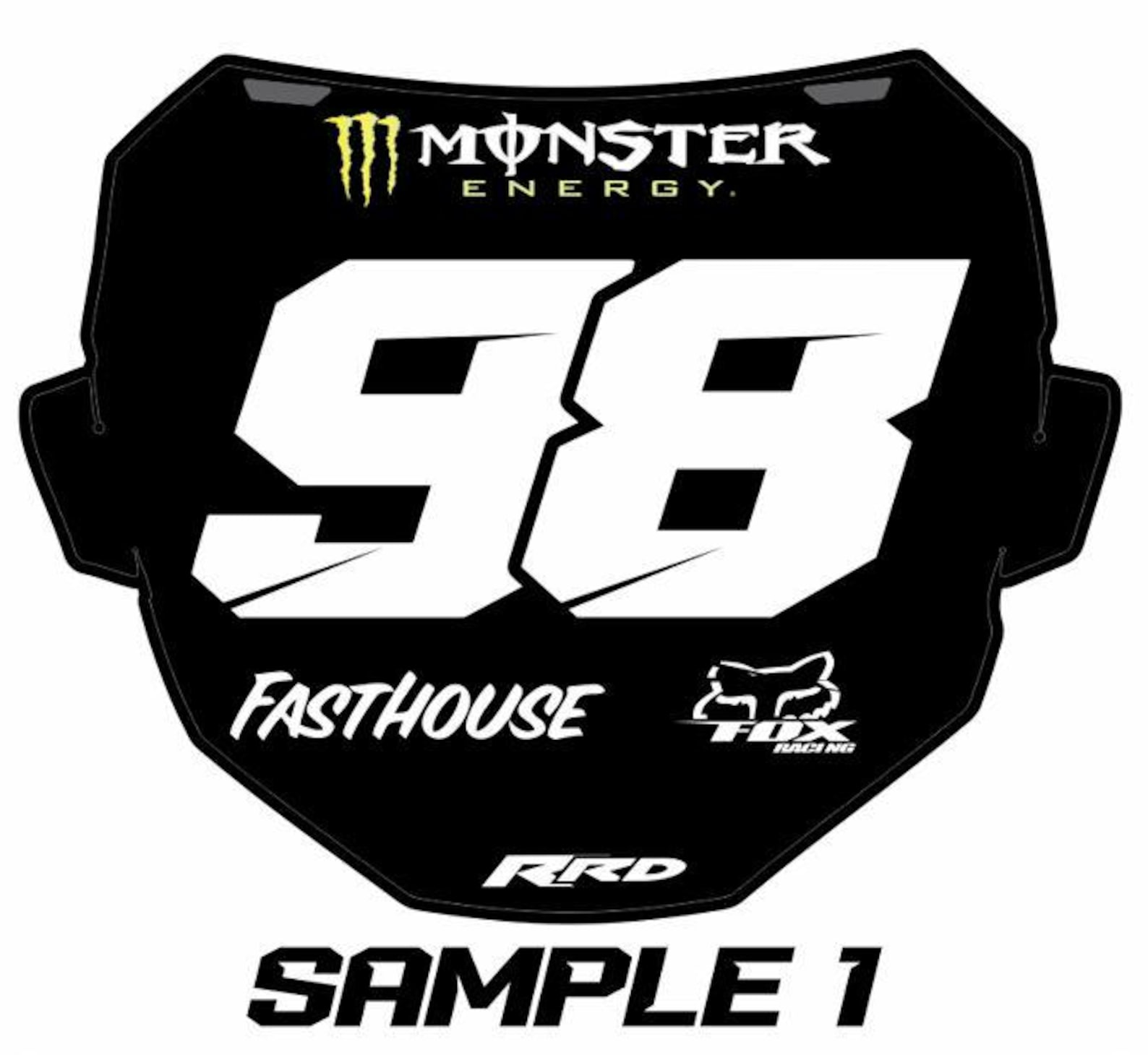 Semi Custom Mountain Bike Front Plate Sticker for ODI Down Hill Plate ...