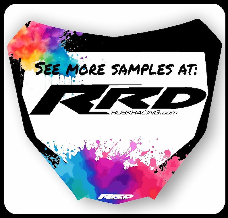 Personalized Mini Motocross Number Plate Decals - 12 Count - Etsy