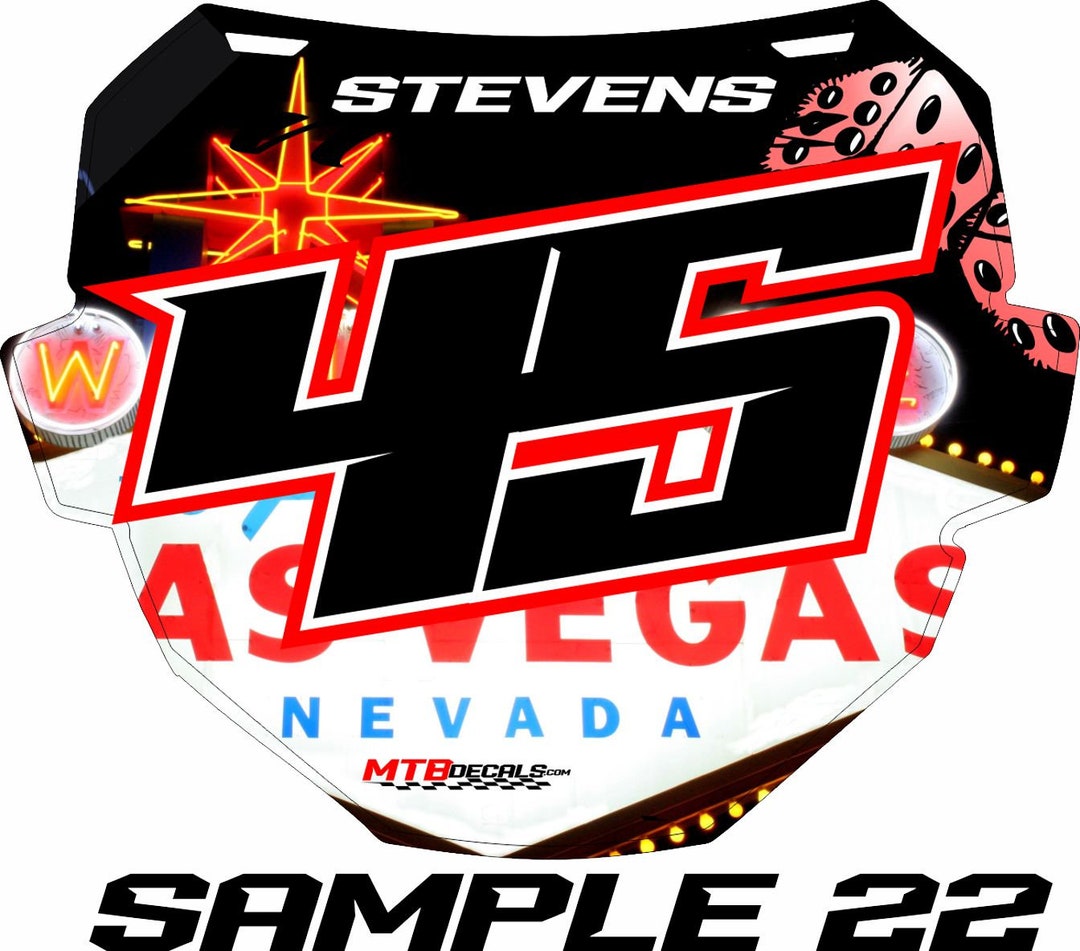 ODI Custom DH MTB Plate Decal / Sticker Kit - Etsy