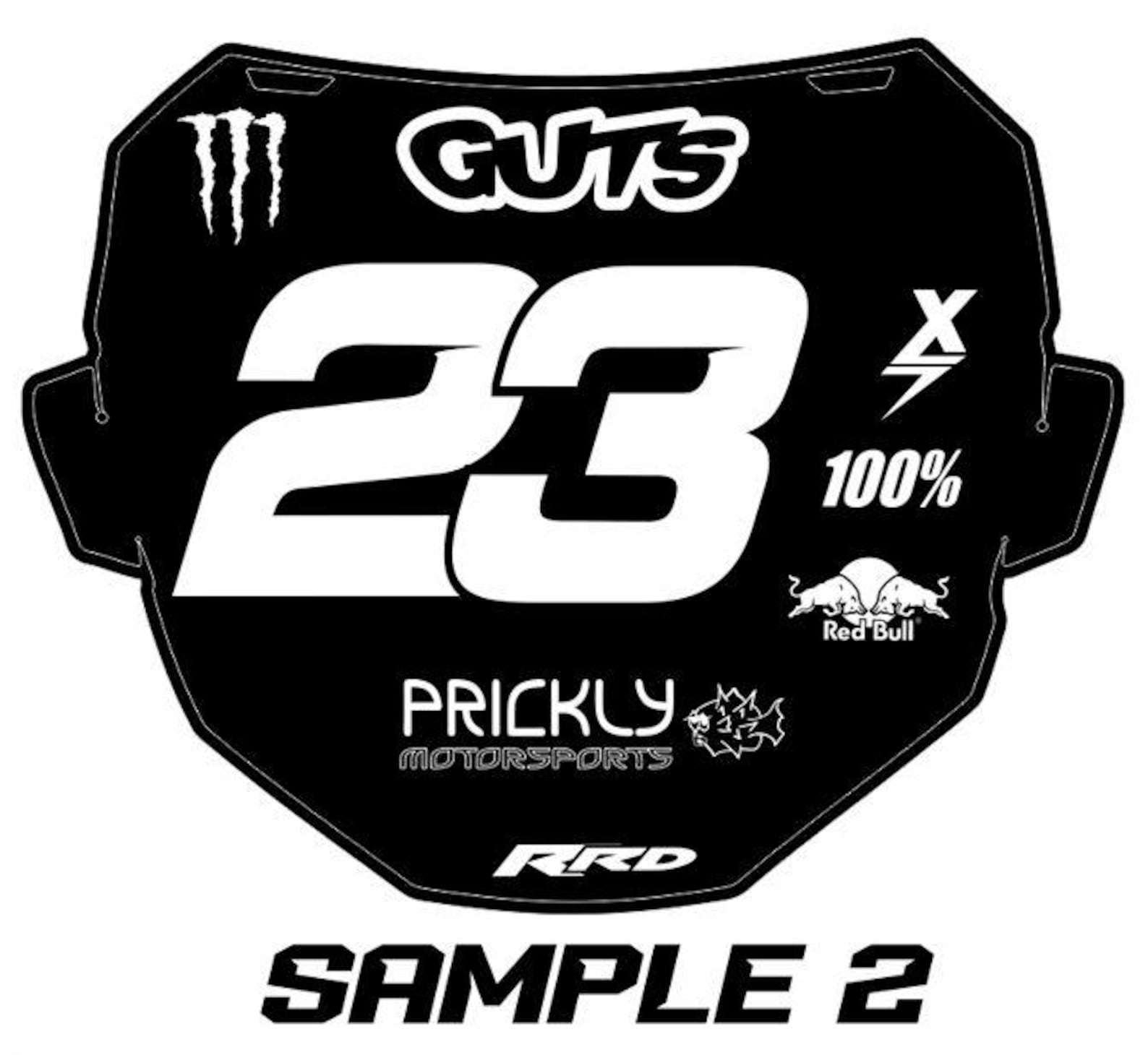 Semi Custom Mountain Bike Front Plate Sticker for ODI Down Hill Plate ...