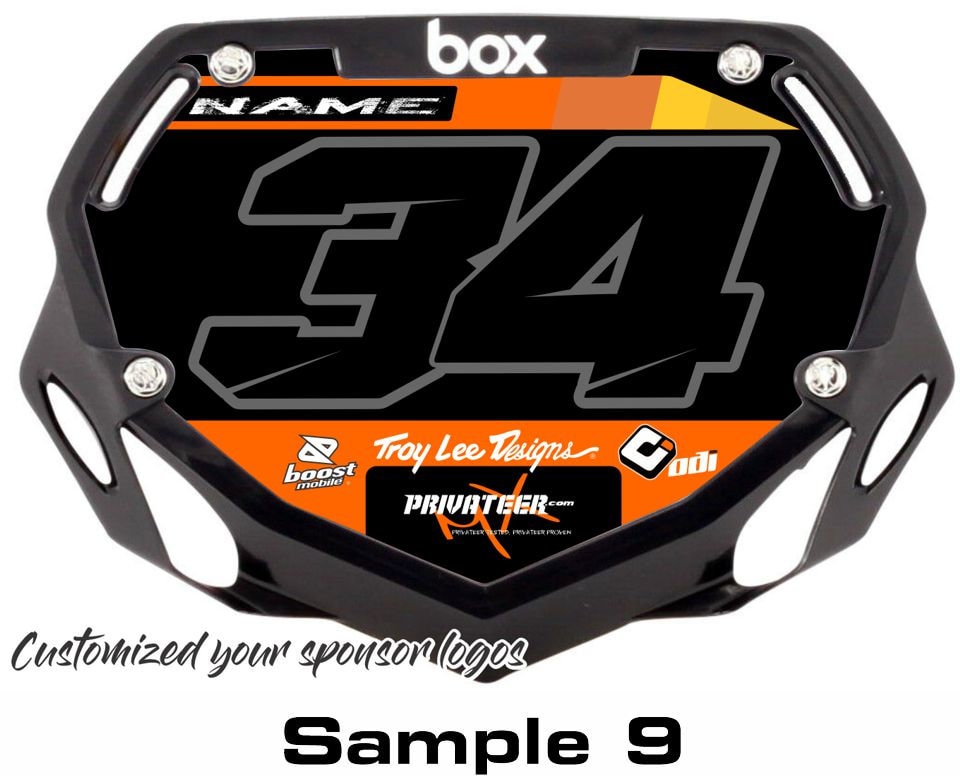 Custom BMX Sticker for BOX Plates - Etsy