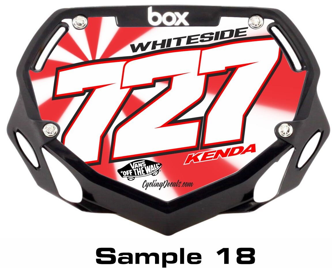 Custom BMX Sticker for BOX Plates - Etsy