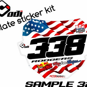 ODI Custom DH MTB Plate Decal / Sticker Kit - Etsy Australia
