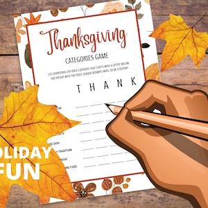 Thanksgiving Games Bundle, 15 Printable Thanksgiving Party Games ...