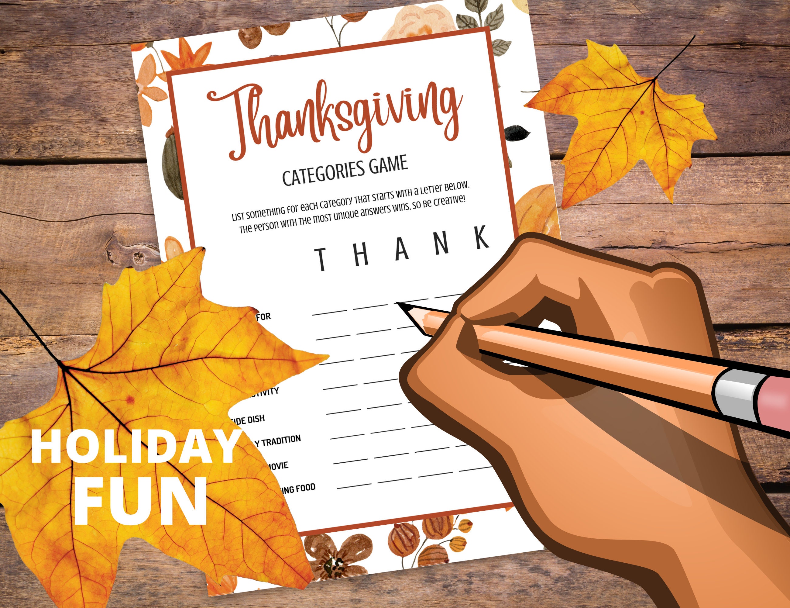 Thanksgiving Games Bundle, 15 Printable Thanksgiving Party Games ...