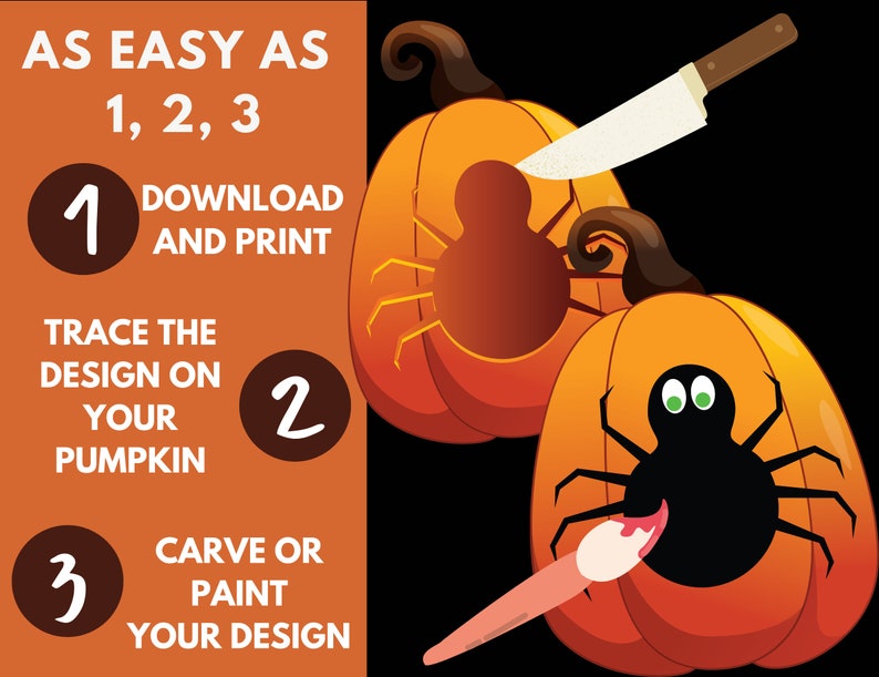 12 Kid Friendly Printable Halloween Pumpkin Carving Stencils - Jack O ...