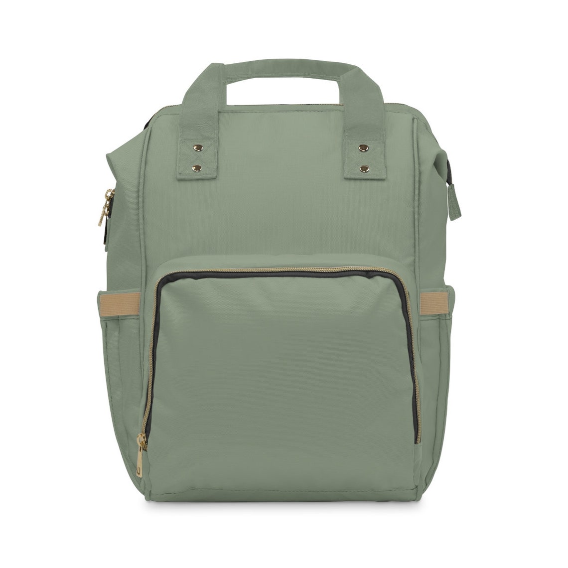 Sage Green Diaper Bag, Diaper Backpack, Minimal Diaper Bag, Unisex ...